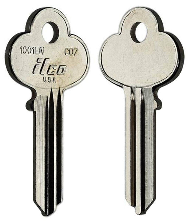 ILCO 1001EN / CO7 Key Blanks – 10 Pack | 5-Pin Nickel-Plated Key Blank ...