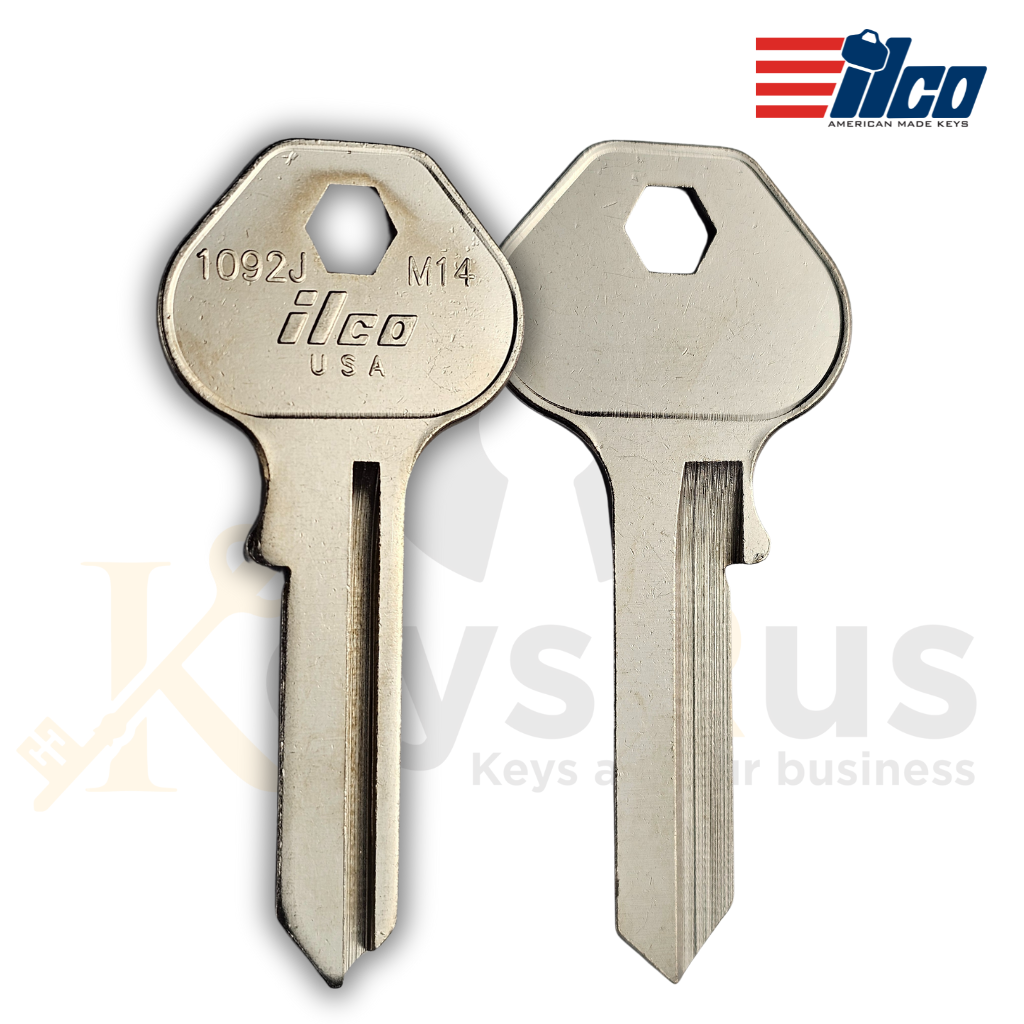 1092J MASTER / M14 Key Blanks – 10-Pack (ILCO) | Padlock Key ...