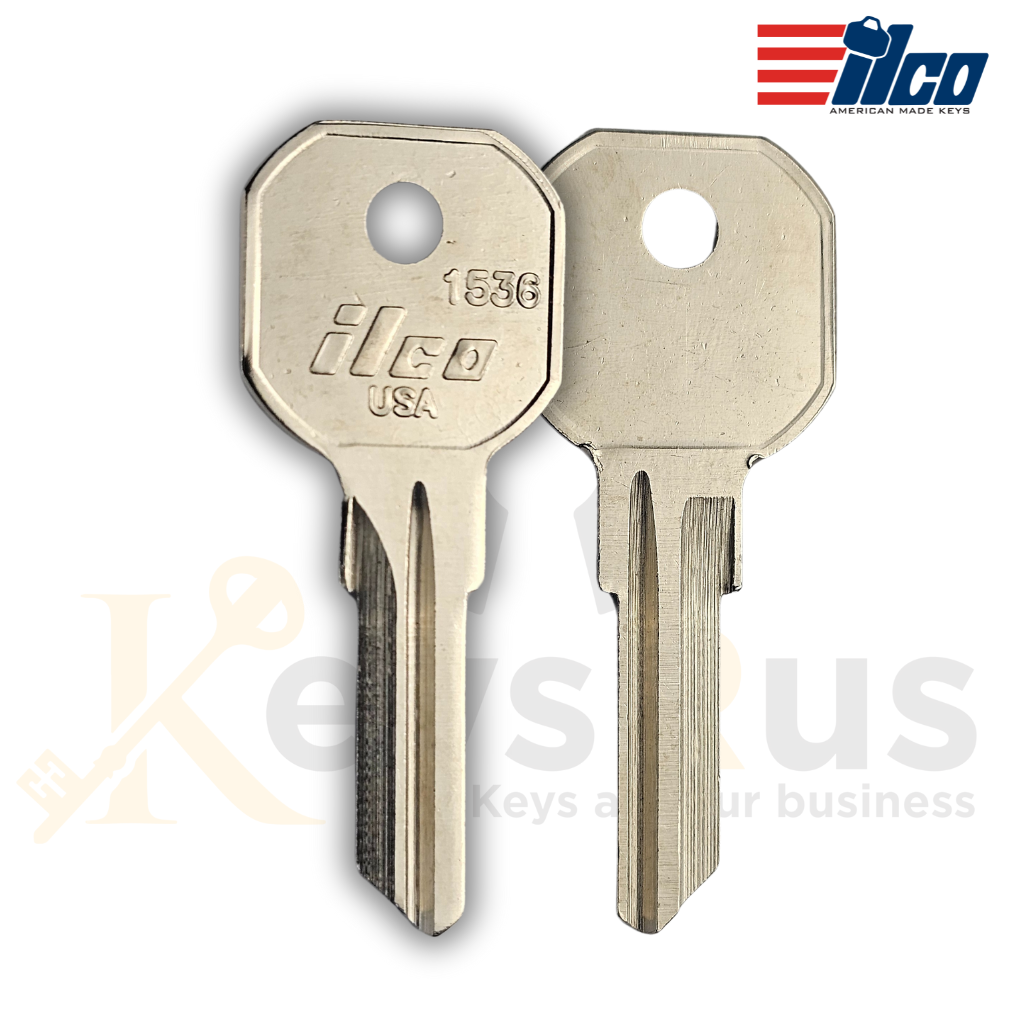 1536 Key Blank |10 Pack – ILCO Hurd/Delta Toolbox & Utility Lock Key ...