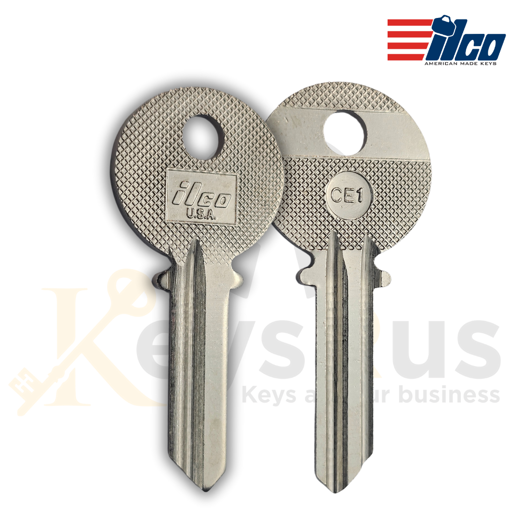 CE1 Key Blanks – 10-Pack – Premium Brass Blanks for CES Cylinder Lock ...