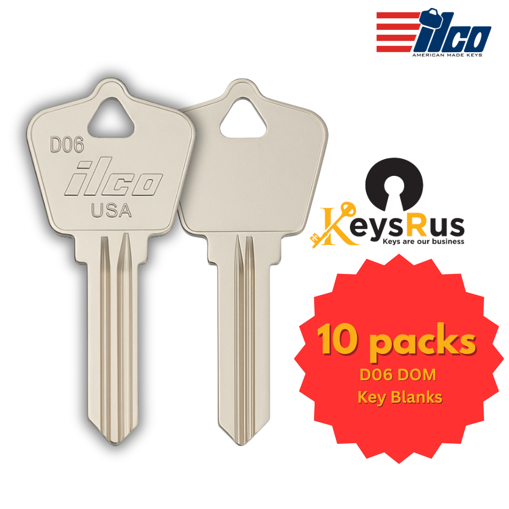 DO6 Key Blank ILCO – 10/Pack | Durable Locksmith Key Blanks – Keysrus