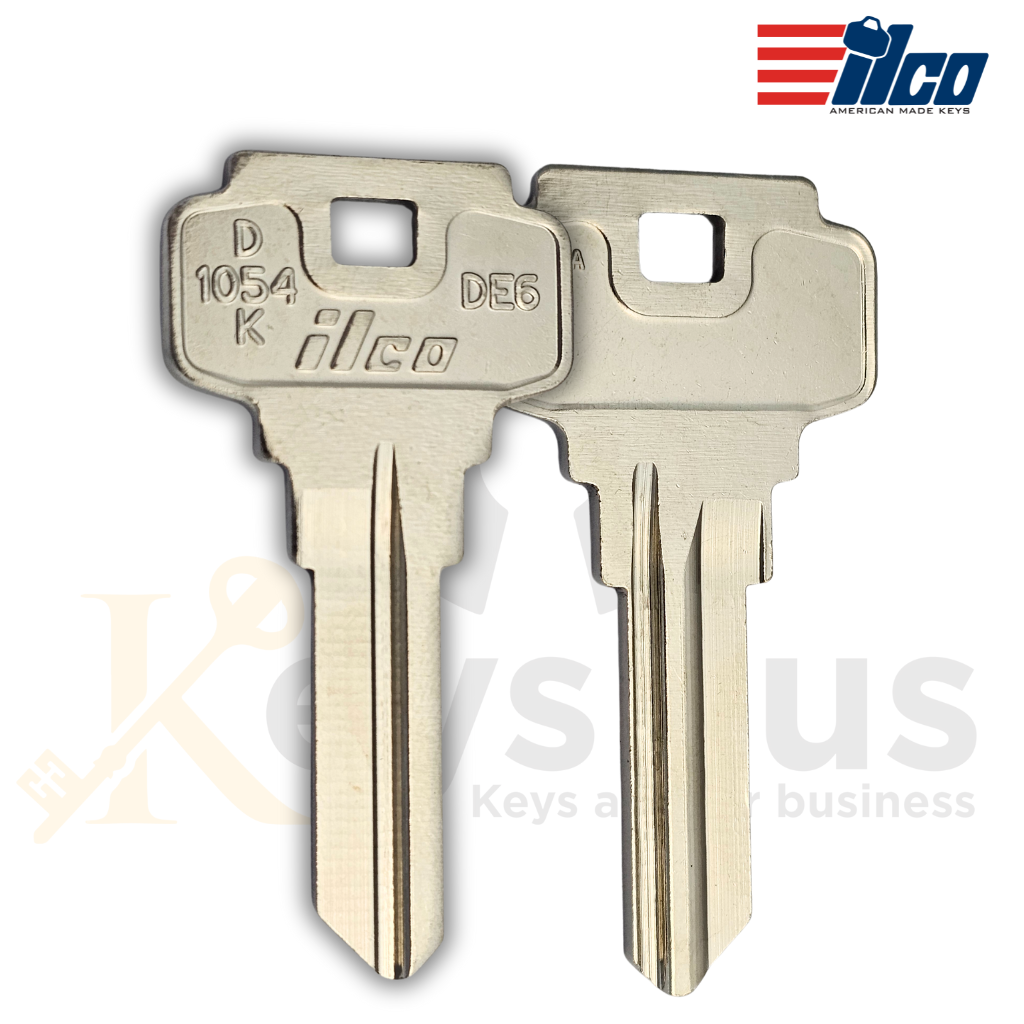 ILCO D1054K / DE6 Key Blanks – 50 Pack | 5-Pin Brass Key Blanks for De ...