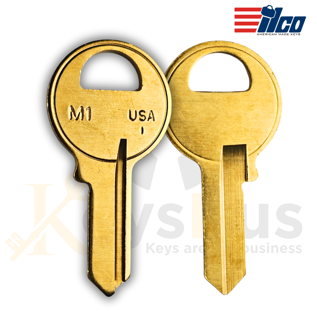 M1-BR Master Key Blank for Padlocks | 250 Brass Keys | ILCO Bulk Pack ...