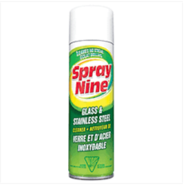 Spray Nine® Glass & Stainless Steel Cleaner – 600g Aerosol | Streak ...